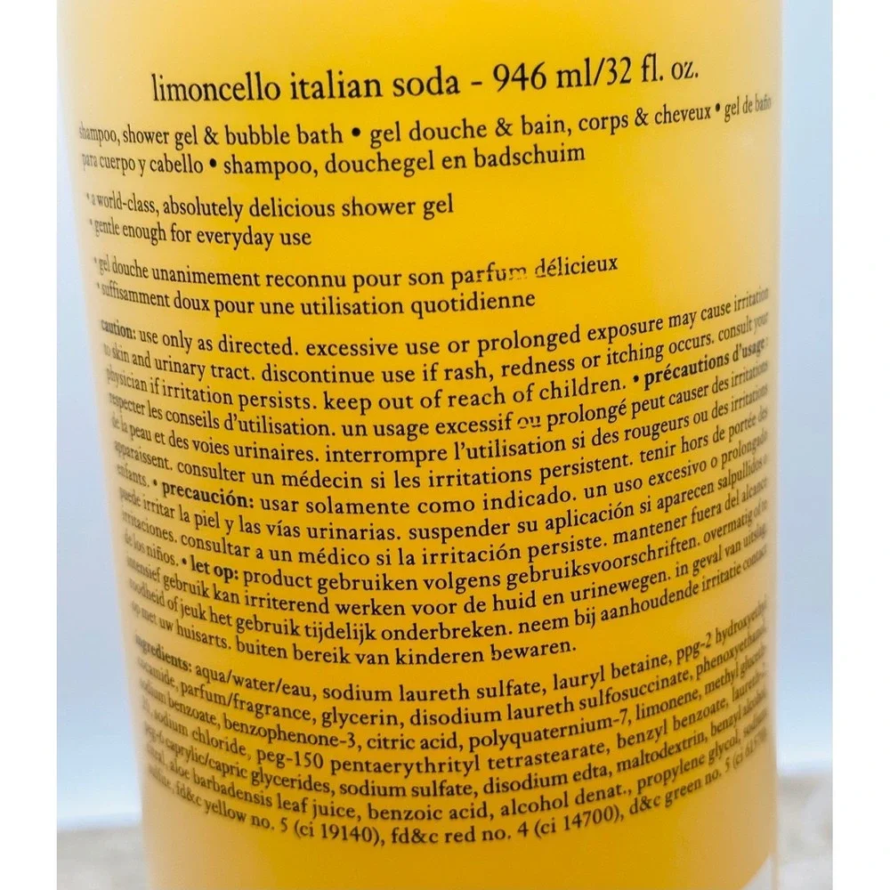 Philosophy | Bath & Body | 32 Oz Philosophy Limoncello Italian Soda 3in ...